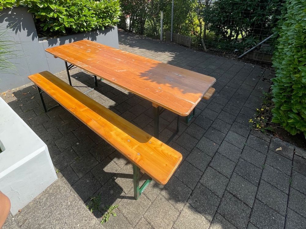 Festbank-Garnitur Tisch L220 B80 H76 (Gebraucht) in Forch für CHF 15 – nur Abholung auf Ricardo ...