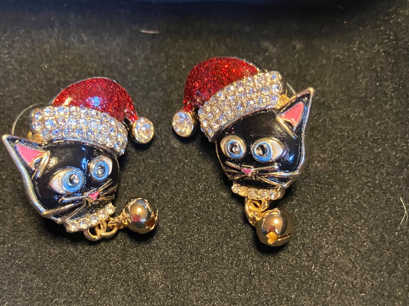 Süsse Ohrringe, Katze mit Weihnachtsmütze, neu! 🎄🎁🐱 (51) (Neu (gemäss ...