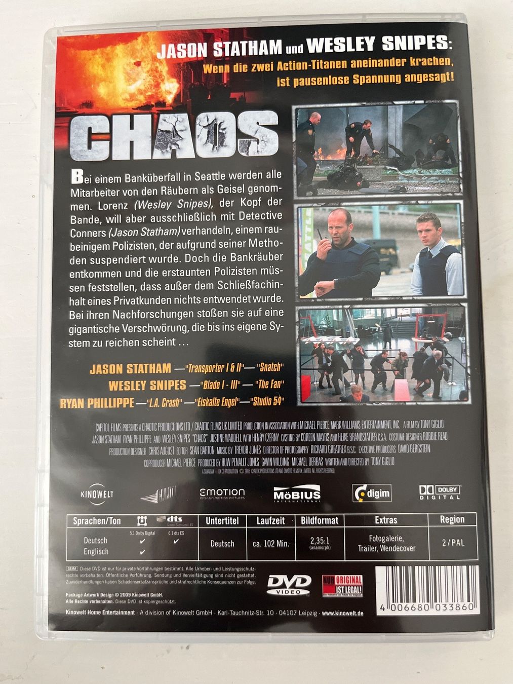 Chaos (2009), DVD 📀 - Jason Statham (Neu (gemäss Beschreibung)) in Sierre für CHF 1.95 – mit ...