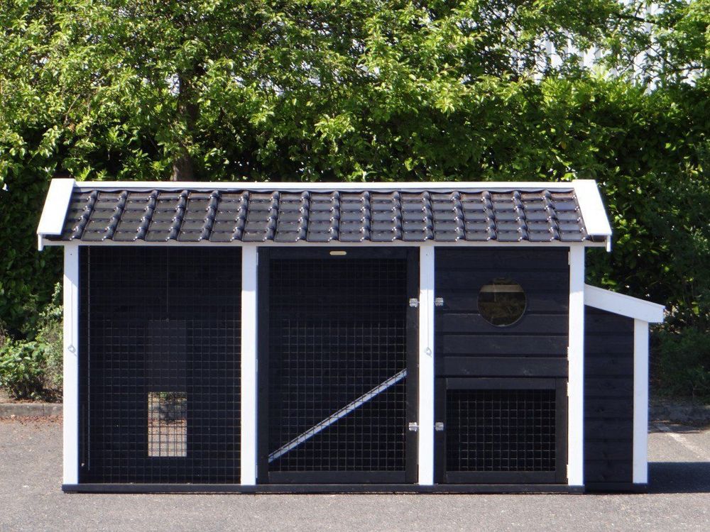 Kaninchenstall / Wachtelstall / Hühnerstall Silvan - Sanilu (Neu und ...