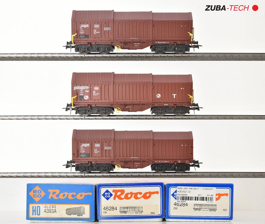 Roco 3x Teleskophaubenwagen der DB H0 GS mit OVP | Kaufen auf Ricardo