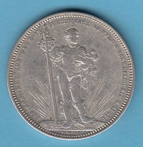 5 Franken Schützentaler - Eidg. Schützenfest in Basel 1879 (Gebraucht) in Gossau SG für CHF 55 ...