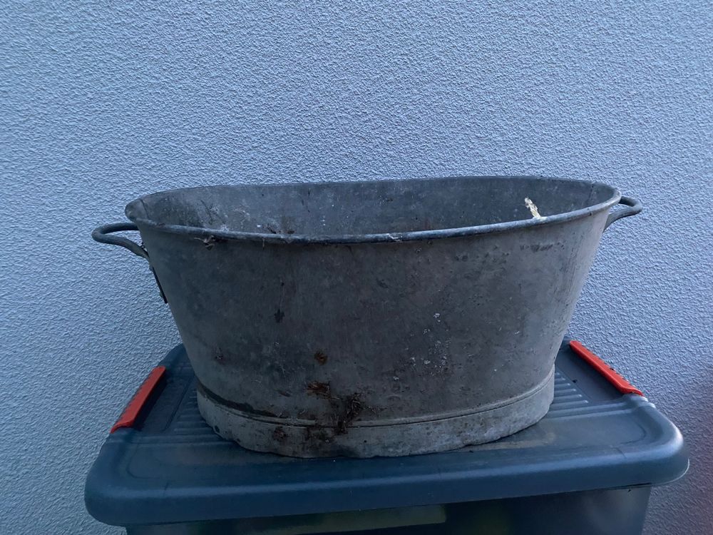 Magnifique Bassine vintage zinc ou galva 50x40x23cm (Gebraucht) in ...