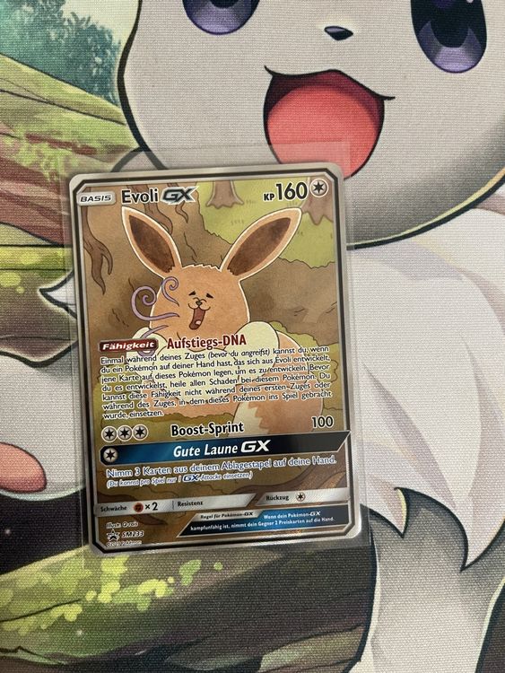Evoli/Eevee GX Fullart Pokemon Karte Promo Top Zustand! | Kaufen auf ...