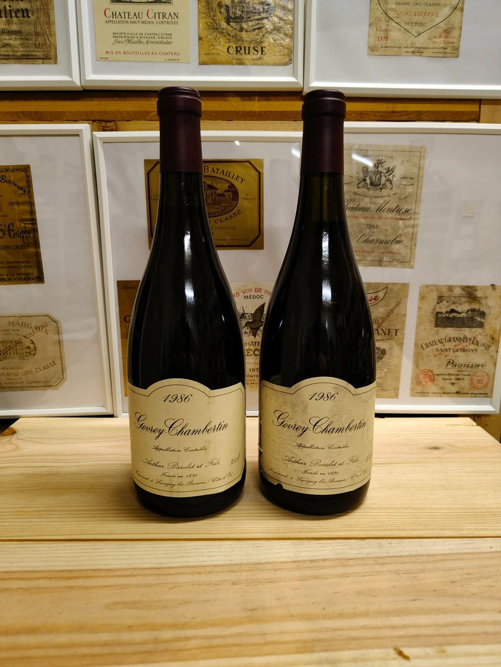 2x 1986 GEVREY CHAMBERTIN ARTHUR BAROLET ET FILS (Neu und ...