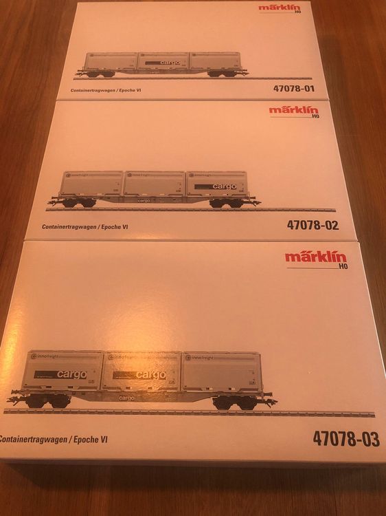 Märklin 47078 Containerwagen- Set H0 (Neu und originalverpackt) in ...