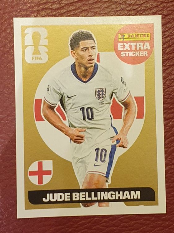 Panini WM 2026 Extra Sticker JUDE BELLINGHAM GOLD (Neu (gemäss ...
