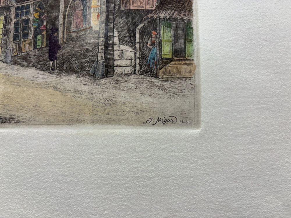 Gravure de Joseph Mégard, Passage de la Monnaie Genève (Gebraucht) in ...