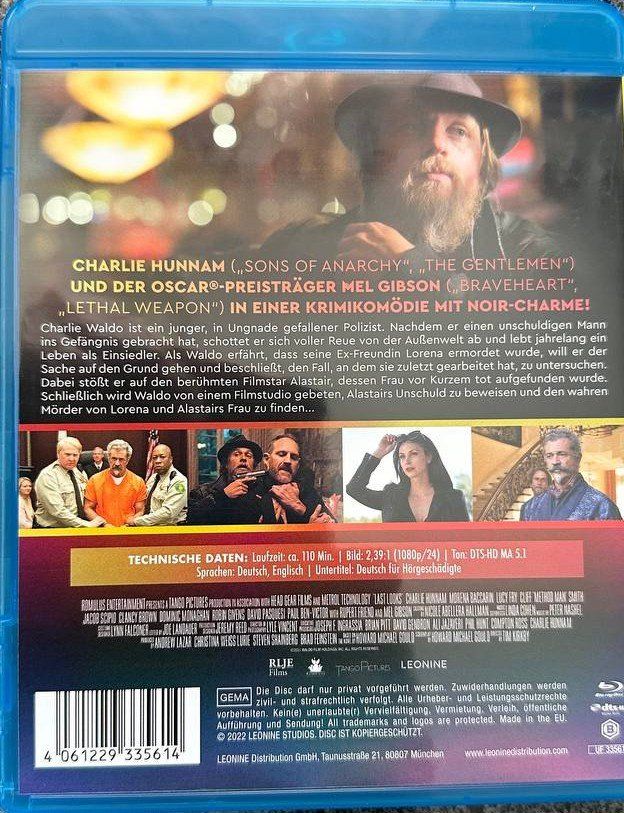 Last Looks Blu-ray Disc - Charlie Hunnam, Mel Gibson! (Gebraucht) in ...