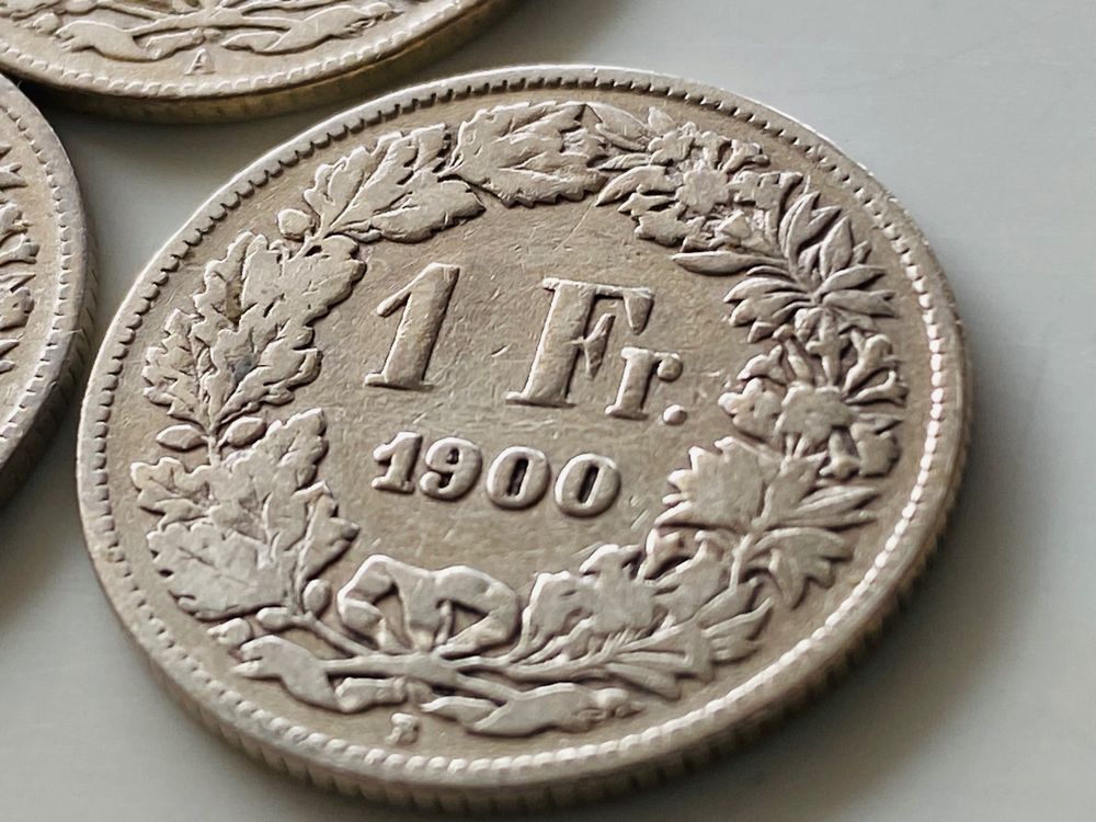 Lot 1 Franken SILBER 1887 1894 1898 1899 1900 SCHWEIZ ab 1.- | Kaufen auf Ricardo