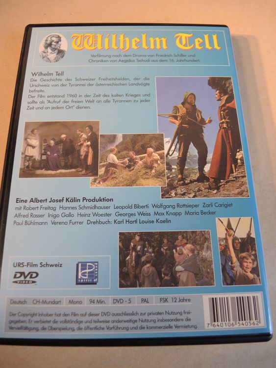 Wilhelm Tell DVD - Schweizer Klassiker n Friedrich Schiller (Gebraucht ...