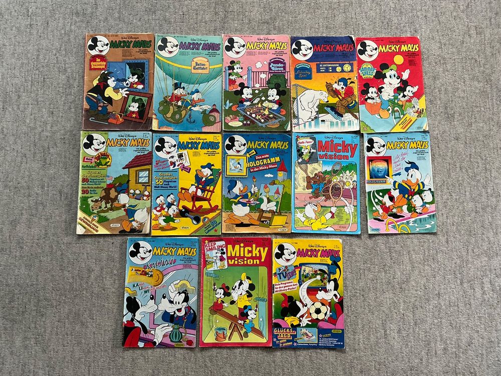 Micky Maus Sammlung, ab Jahrgang 1981, (Gebraucht) in Jona für CHF 12 – mit Lieferung auf ...