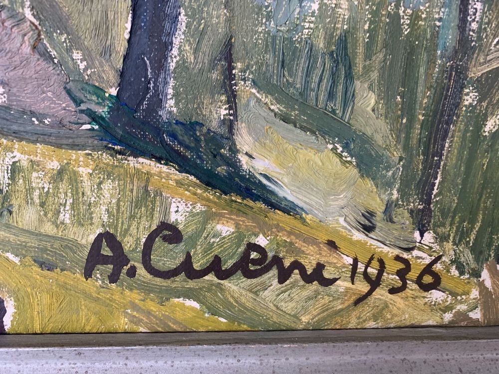 August Cueni orig. Gemälde | Kaufen auf Ricardo