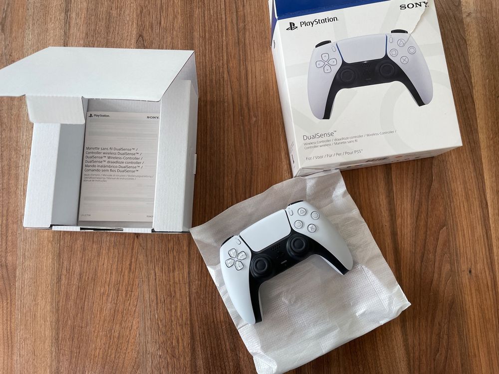 Sony Playstation 5 DualSense Wireless-Controller (weiss) (Neu und originalverpackt) in Mollis ...