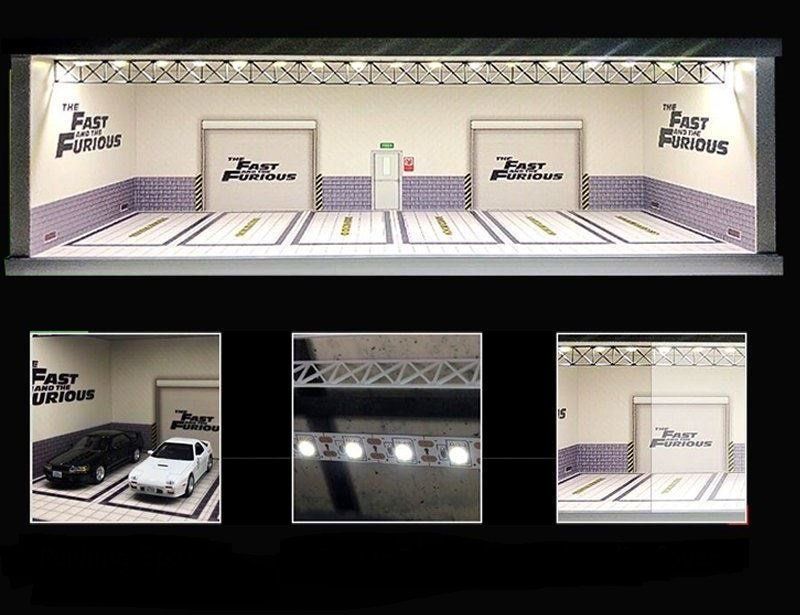 Modellgarage Fast & Furious 1:64 LED-Garage für Modellautos (Neu und ...