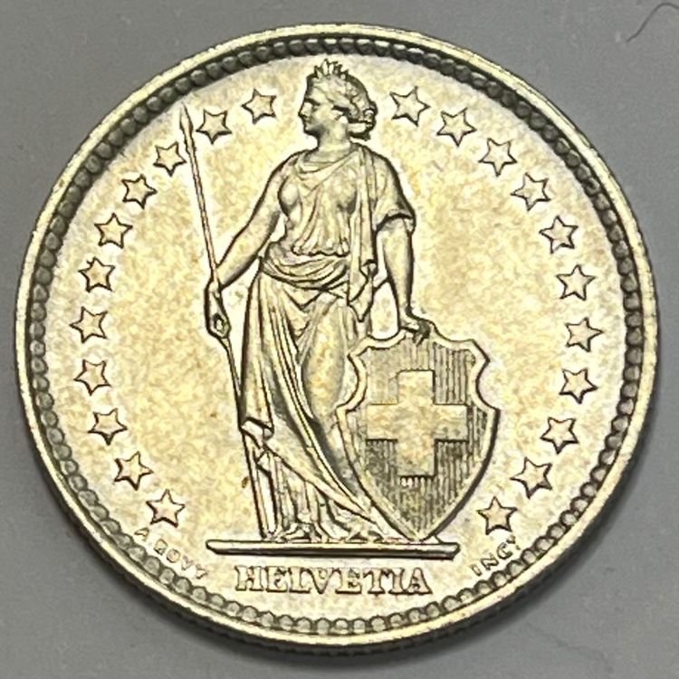 2 Franken - stehende Helvetia - 1963 B | Kaufen auf Ricardo