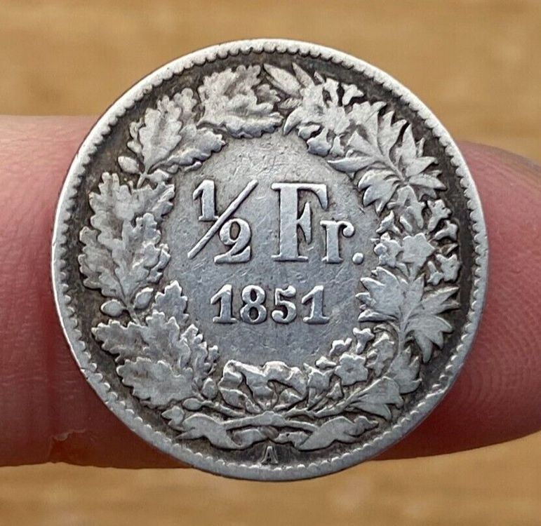 1851 50 Rappen (Gebraucht) in Kirchberg SG für CHF 48.5 – mit Lieferung auf Ricardo kaufen