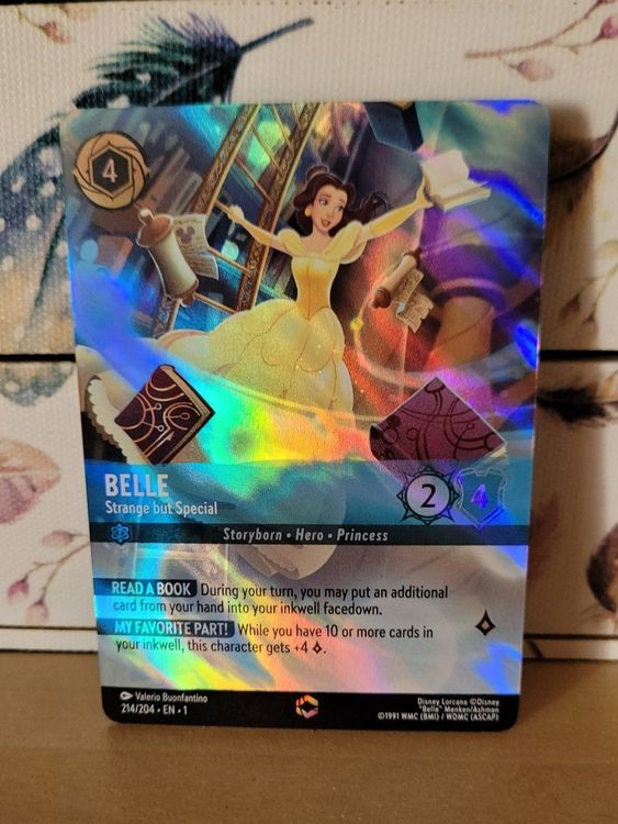 Disney Lorcana Enchanted Belle 214/204-EN-1 (Gebraucht) in Wilchingen ...