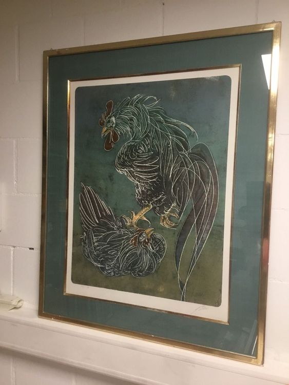 Hans Erni, Henne mit Hahn,original Litho (Gebraucht) in Safenwil für CHF 400 – mit Lieferung auf ...