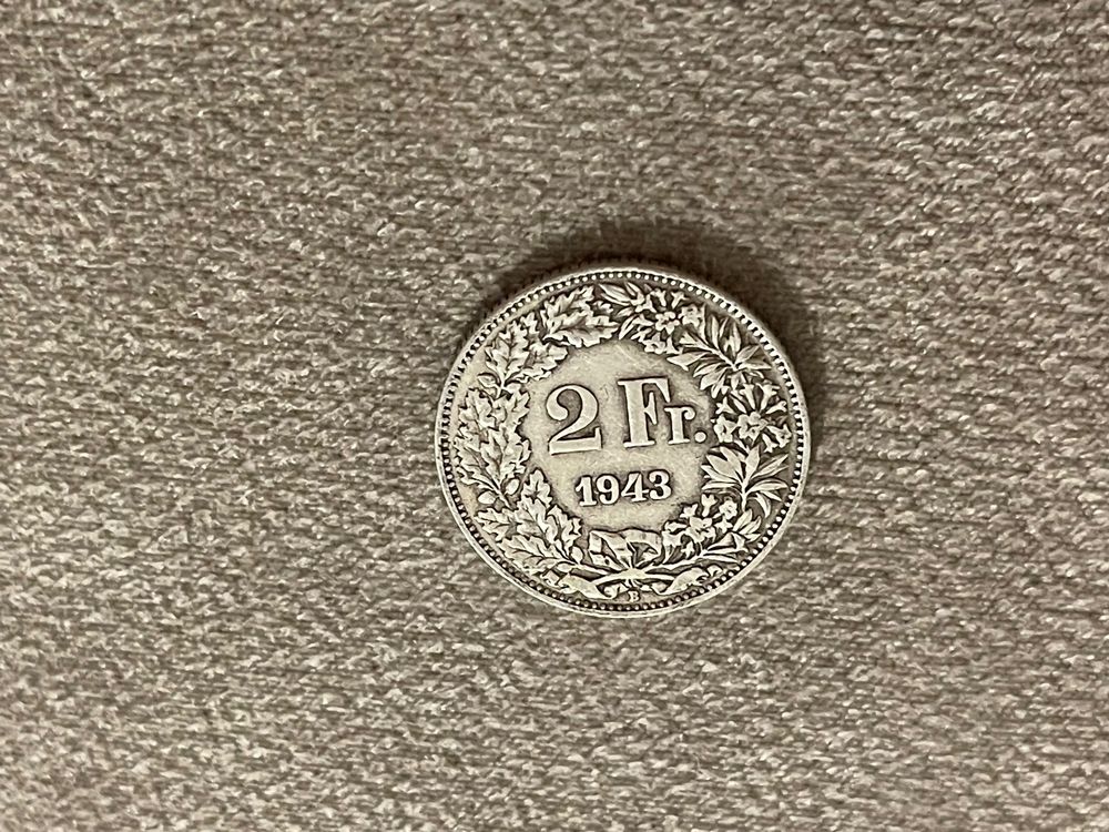 2 Franken 1943 Silber (Gebraucht) in Elsau für CHF 6 – mit Lieferung auf Ricardo kaufen