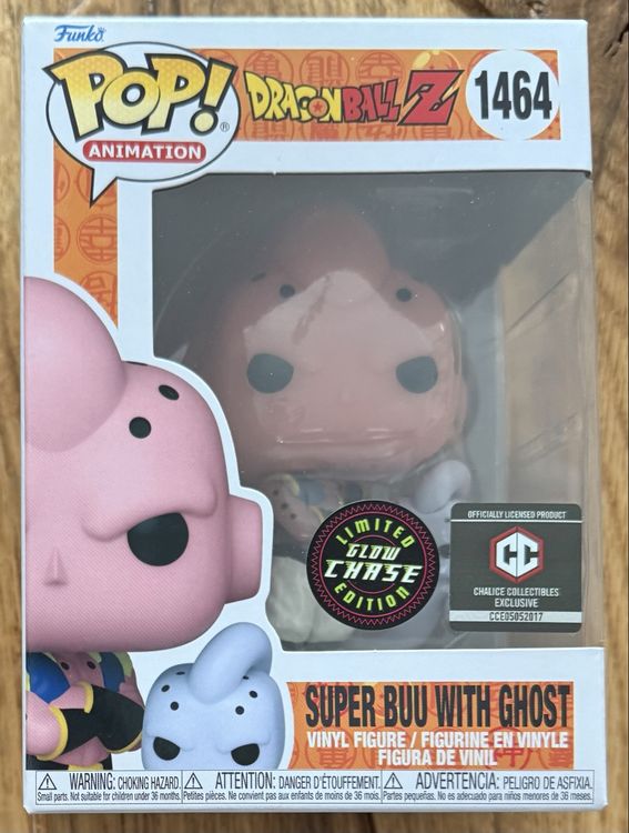 Funko DBZ Super Buu with Ghost 🌟 Chalice Glow Chase 🏆 10.0 (Neu und ...