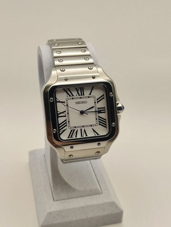 Seiko mod Cartier Santos 38mm NH35 (Neu (gemäss Beschreibung)) in ...