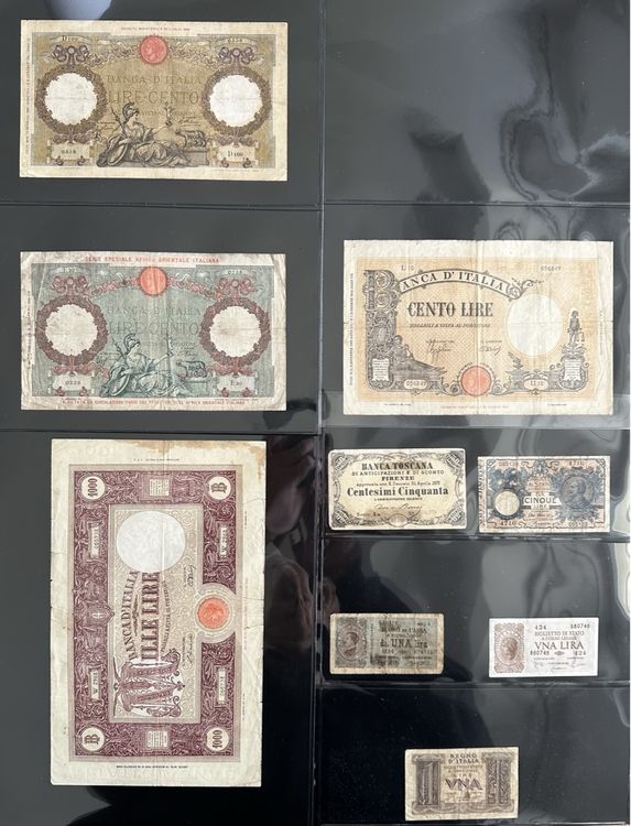 SAMMLUNG BANKNOTEN ITALIEN (Gebraucht) in Watt für CHF 550 – mit ...