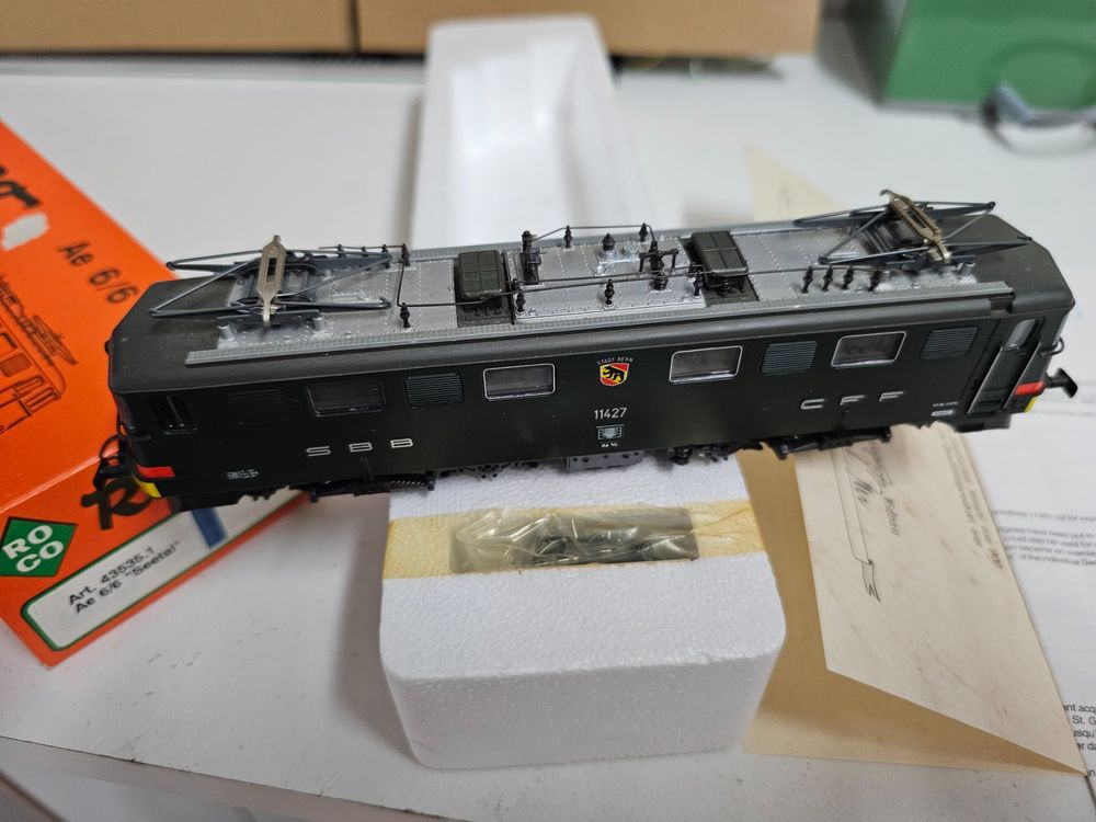 ROCO 43535.1 Ae 6/6 CFF 11427SEETAL avec certificat dès1.-fr | Kaufen ...
