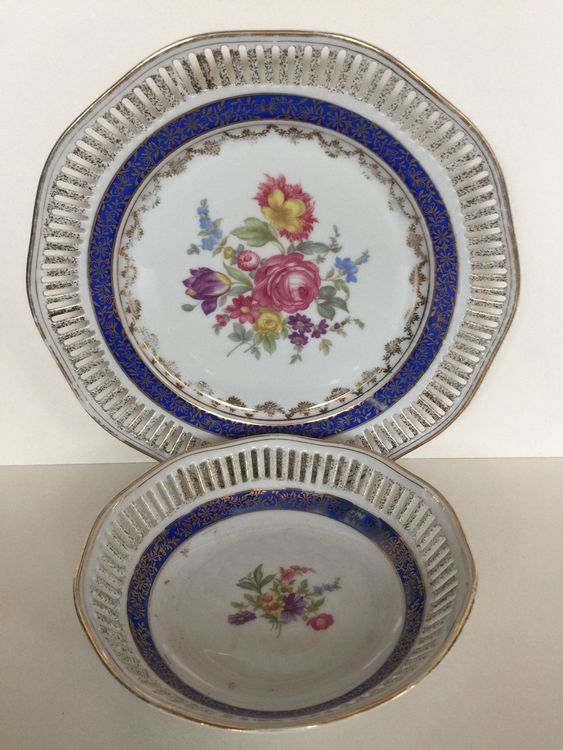 REICHENBACH BAVARIA 2 x assiettes / Porzellan Teller (Gebraucht) in ...