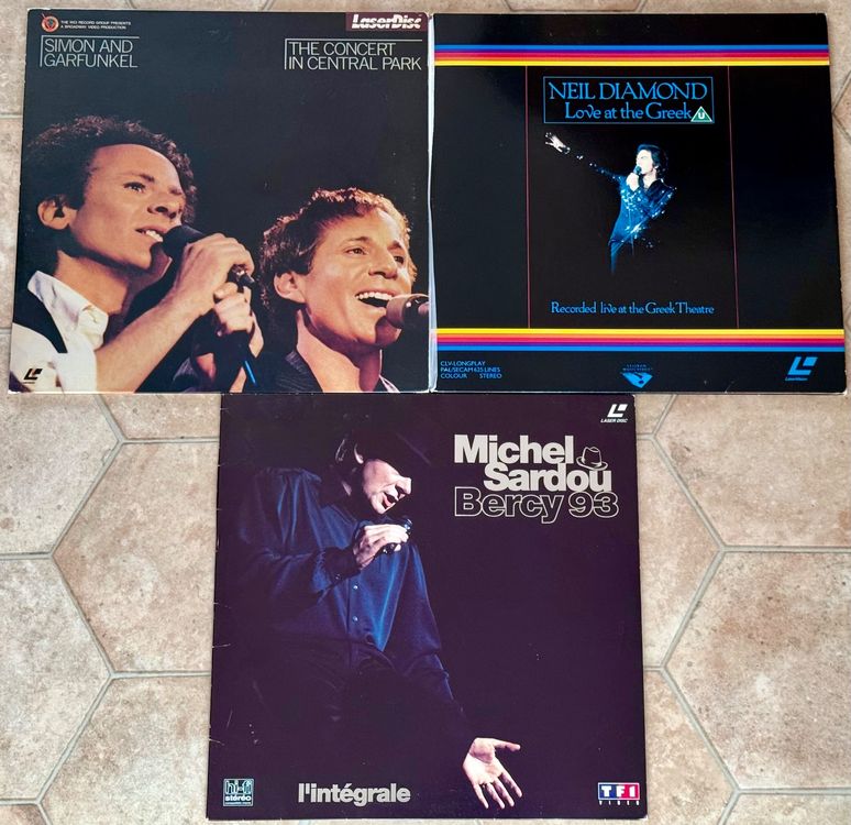 Laserdisc Music Simon & Garfunkel Neil Diamond Michel Sardou (Gebraucht ...