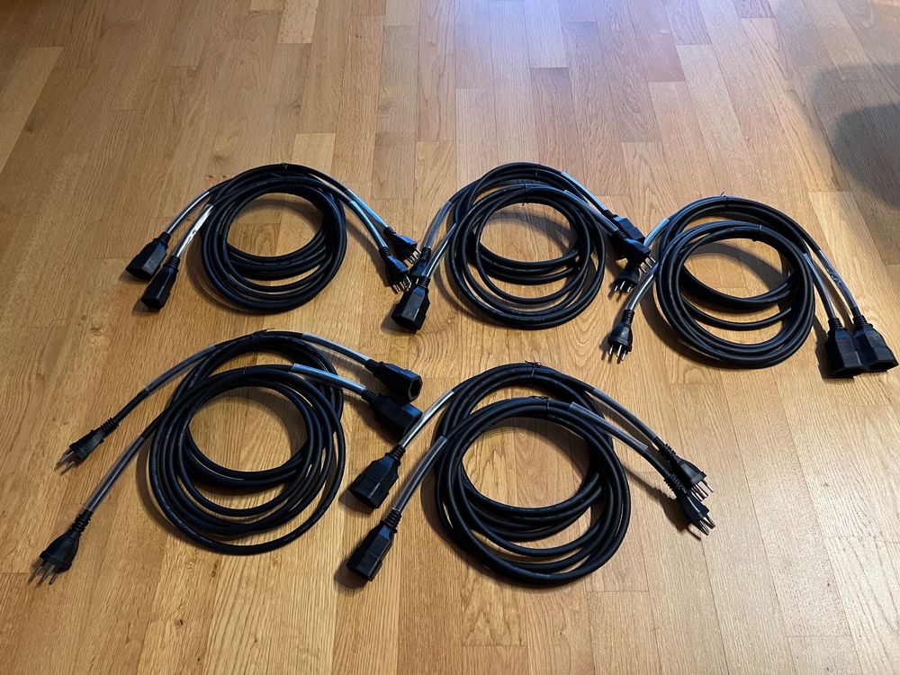10x Verlängerungskabel 3-Meter / H07RN-F / 3x1,5mm / T12-T13 | Kaufen auf Ricardo