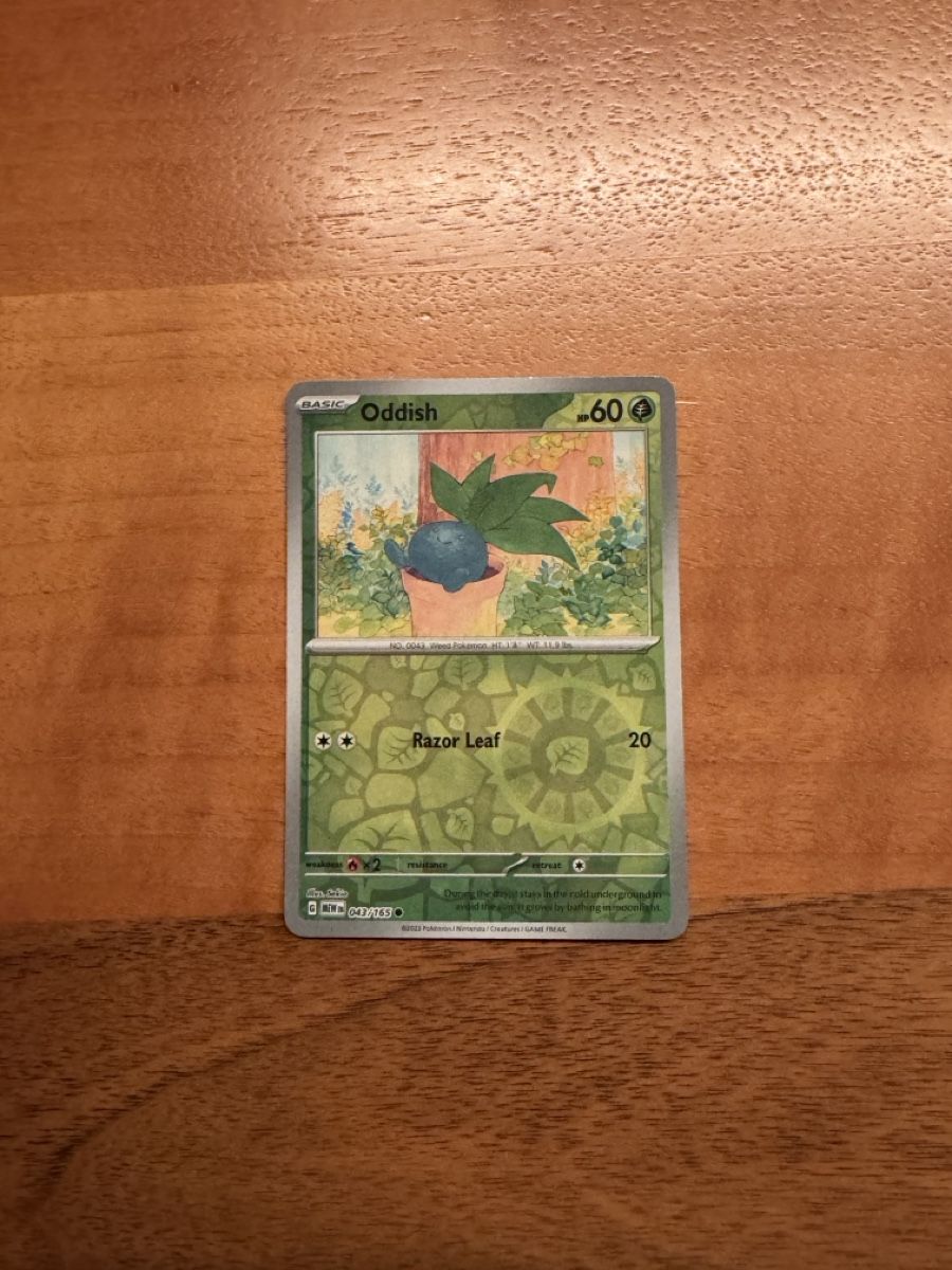 Pokemon MEW 151 EN Oddish 043/165 Reverse Holo (Neu (gemäss ...