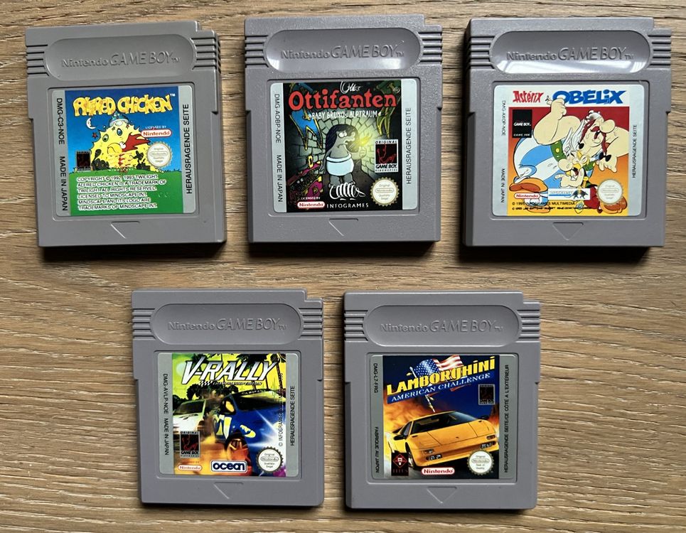 5-er Lot NINTENDO GAMEBOY Game-Boy Kinder-Spiele (getestet) (Gebraucht ...