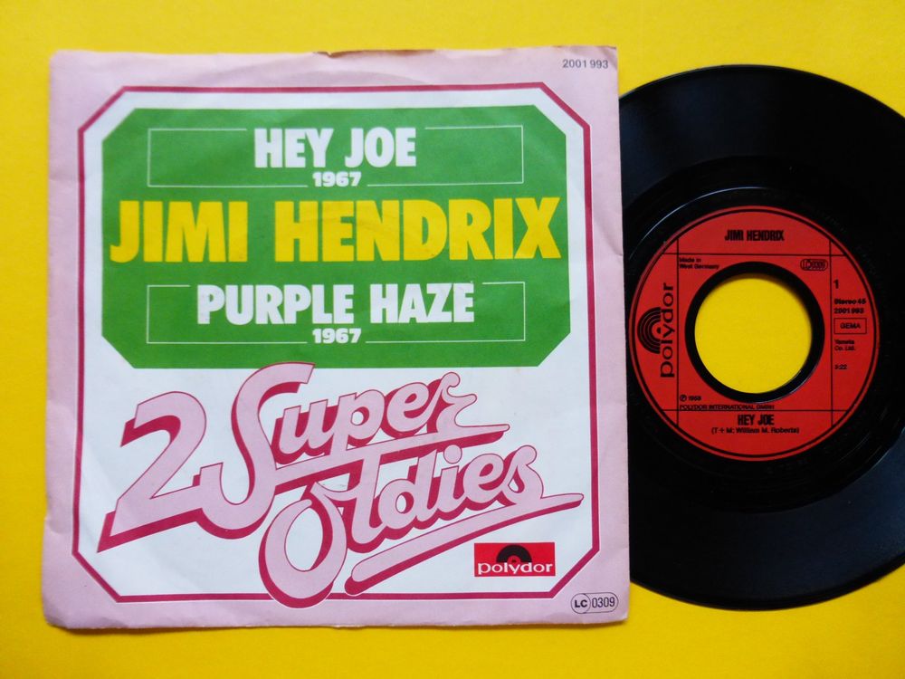 JIMI HENDRIX 7" HEY JOE - PURPLE HAZE (Gebraucht) in Zürich für CHF 5 ...