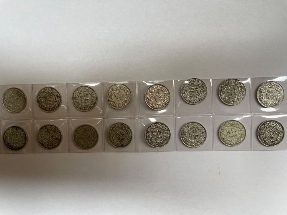 16stk. 0.50.- silber (61) (Gebraucht) in Bonstetten für CHF 25 – mit Lieferung auf Ricardo kaufen