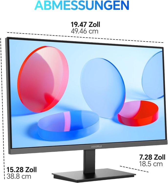 24 Zoll Monitor FHD 100Hz HDMI Eye Care VESA neigbar (Neu und ...