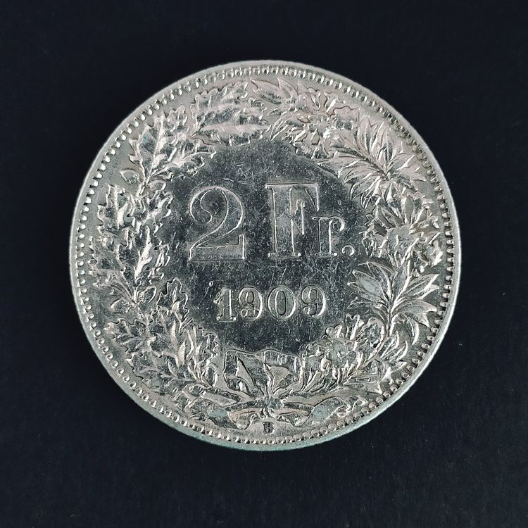 2 Franken Silbermünze 1909 | Kaufen auf Ricardo
