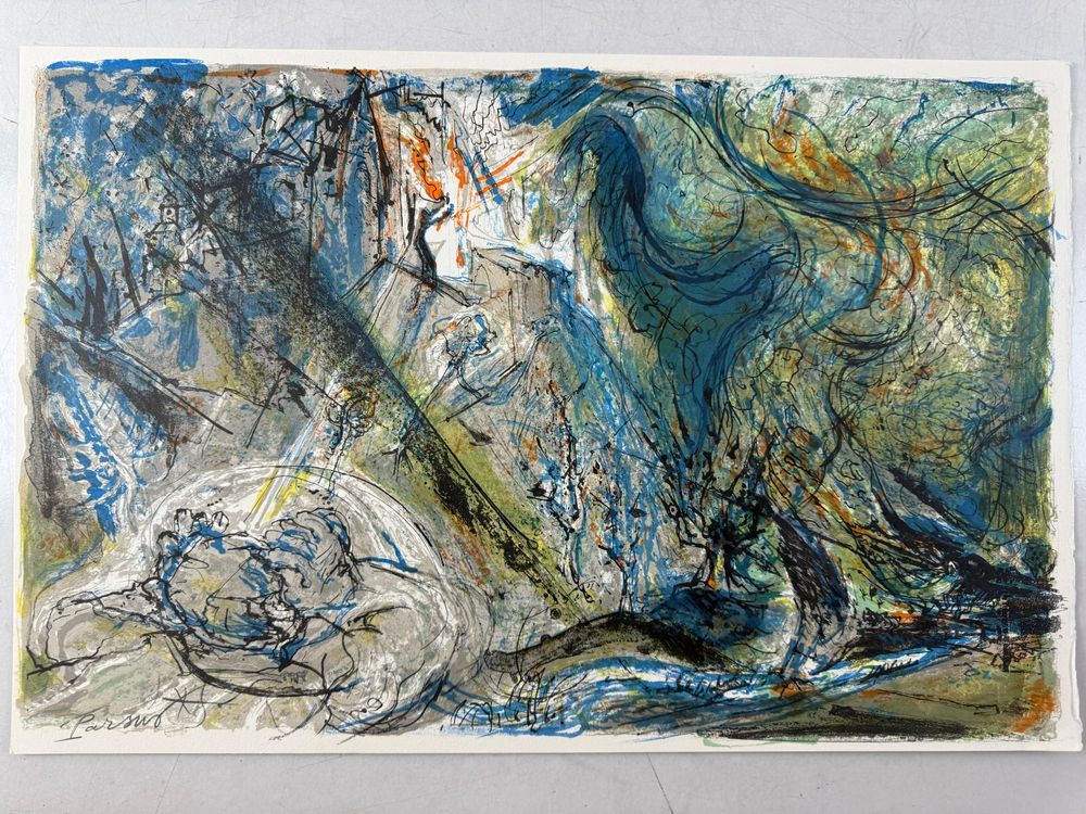 Pierre Parsus (1921-2022) Lithographie Handsigniert | Kaufen auf Ricardo