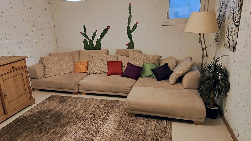 Grand canapé 3.5m en alcantara (D'occasion) à Meyrin pour CHF 399 ...