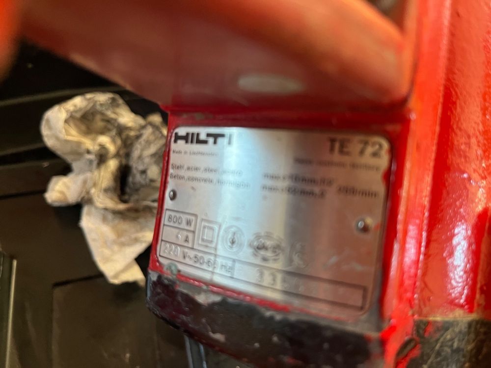 Bohrhammer Abbruchhammer Hilti TE 72 made in Liechtenstein (Gebraucht ...