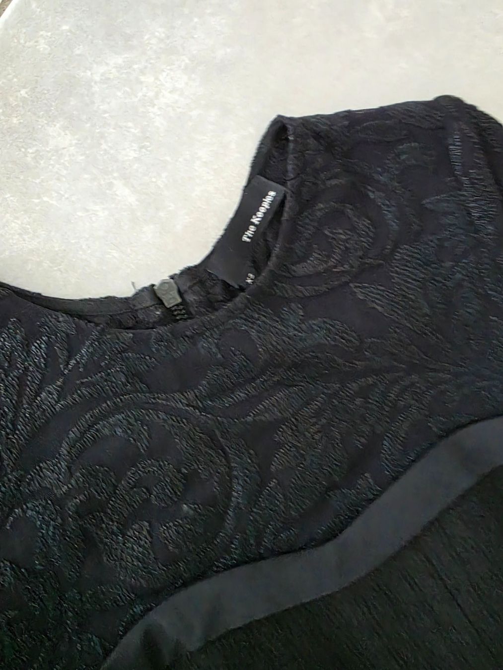 The Kooples magnifique robe bustier noire, taille XS (Neu (gemäss ...