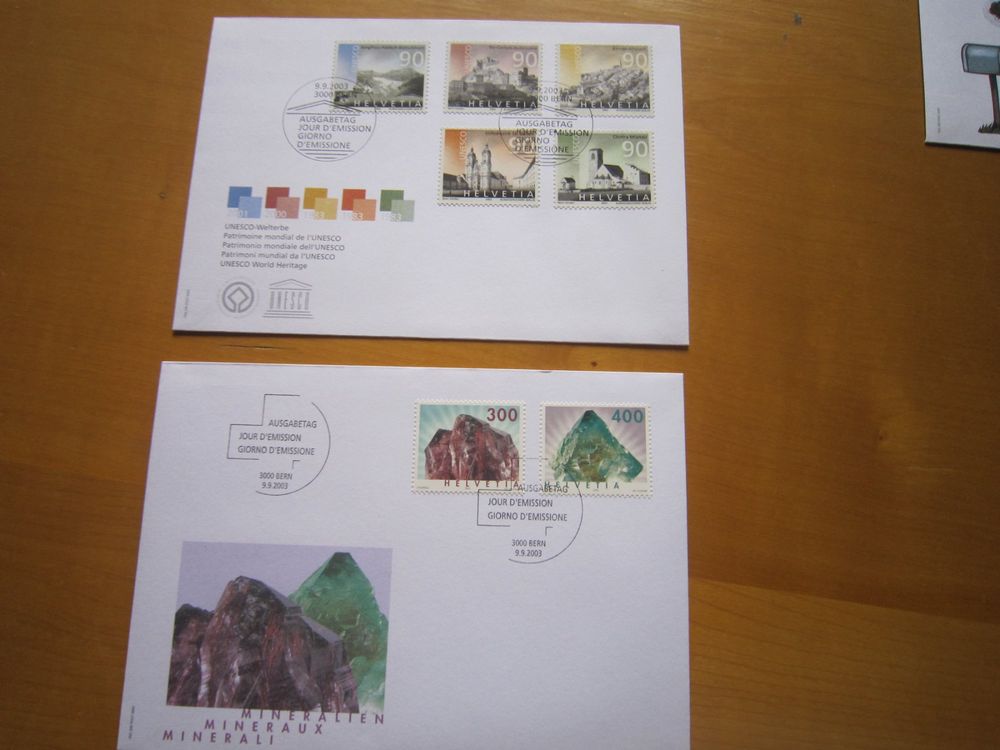 CH 2003 FDC die Hohen Werte AB NUR 75 RP (Gebraucht) in Gordola für CHF ...