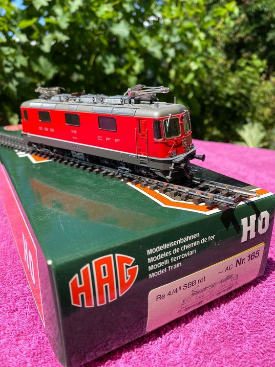 HAG 165 H0 E-Lok Re 4/4 II 11182 rot AC digital | Kaufen auf Ricardo