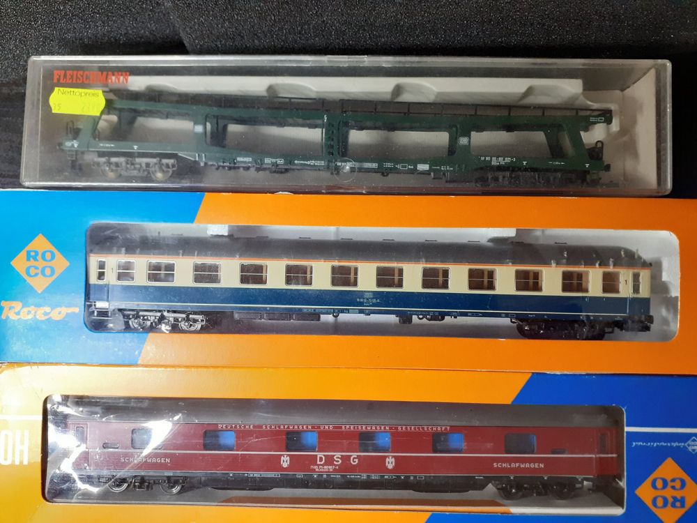 Roco DB Autoreisezug und Fleischmann DB Autotransportwagen | Kaufen auf ...