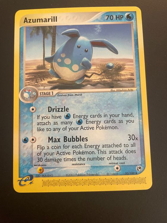 AZUMARILL 30/100 EX Sandstorm | Kaufen auf Ricardo
