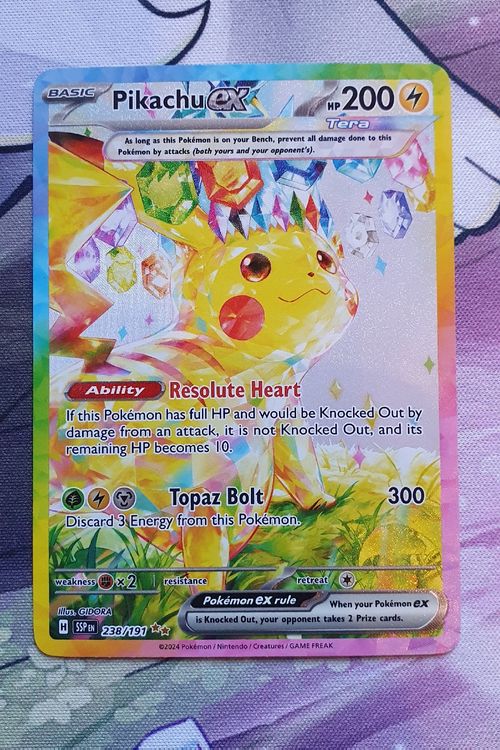 Pikachu ex 238/191 Alt art Surging Sparks (Neu (gemäss Beschreibung ...