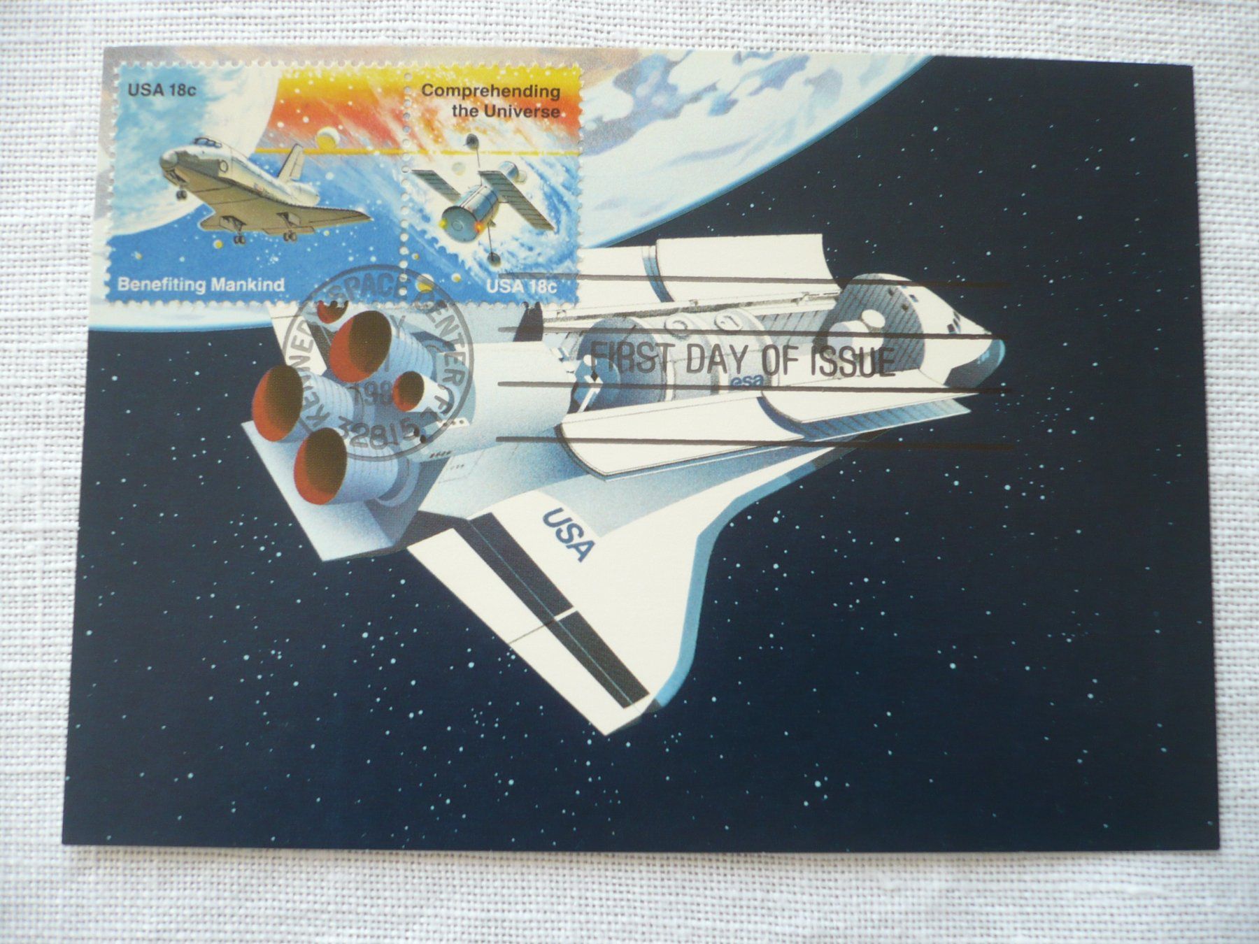 USA 1981 ET Marke Columbia + Teleskop MiNr 1487/88 (Gebraucht) in ...