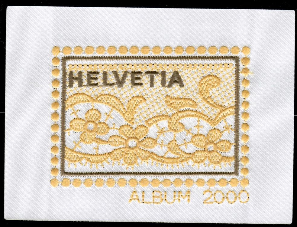 2000 Vignette Stickereiblock (Neu (gemäss Beschreibung)) in Mellingen ...