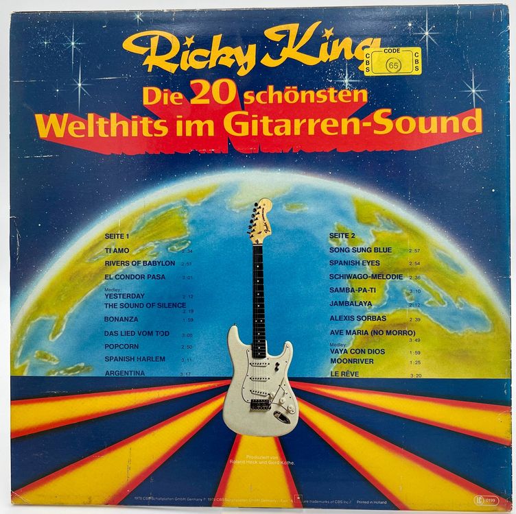 Ricky King – 20 Schönste Welthits – LP 1978 (Gebraucht) in Häusernmoos ...