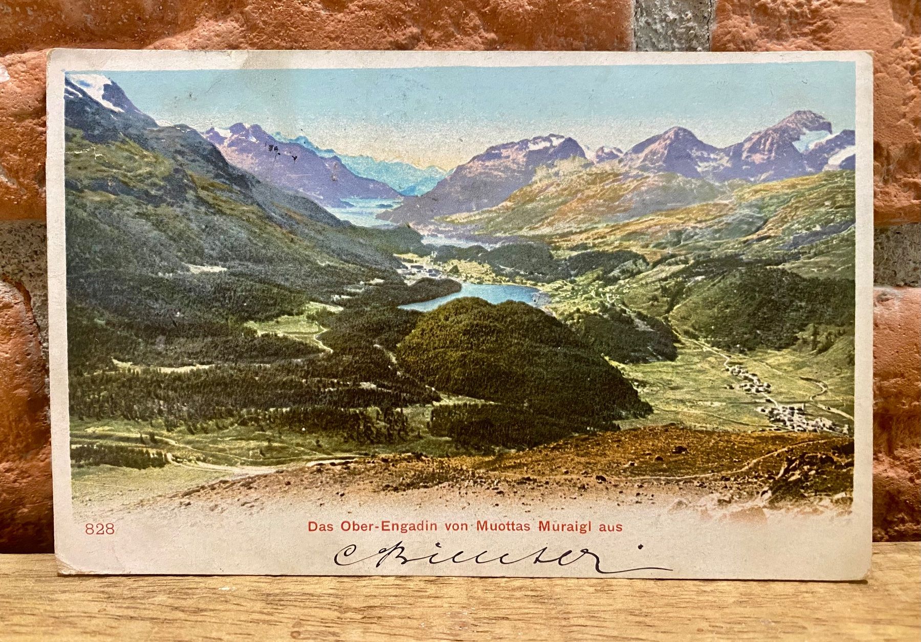 1903 Alte AK - DAS OBERENGADIN von Muottas Muragl aus (Gebraucht) in Root für CHF 1 – mit ...